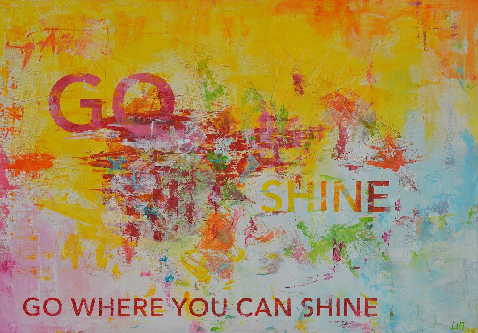 Postkarte _Foto Vorderseite_Go shine • Job find 4 you